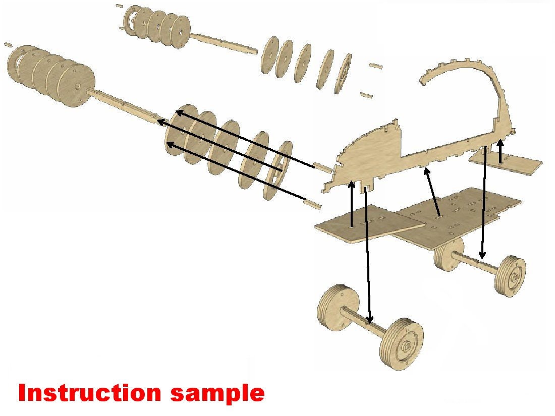 Citroen 2CV Laser Cut Wood Kit for Self Assembly Wood Craft 3d - Etsy