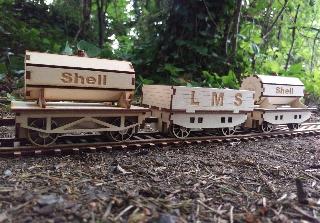 Wooden Steam Train Goods Wagons Rolling Stock - Etsy