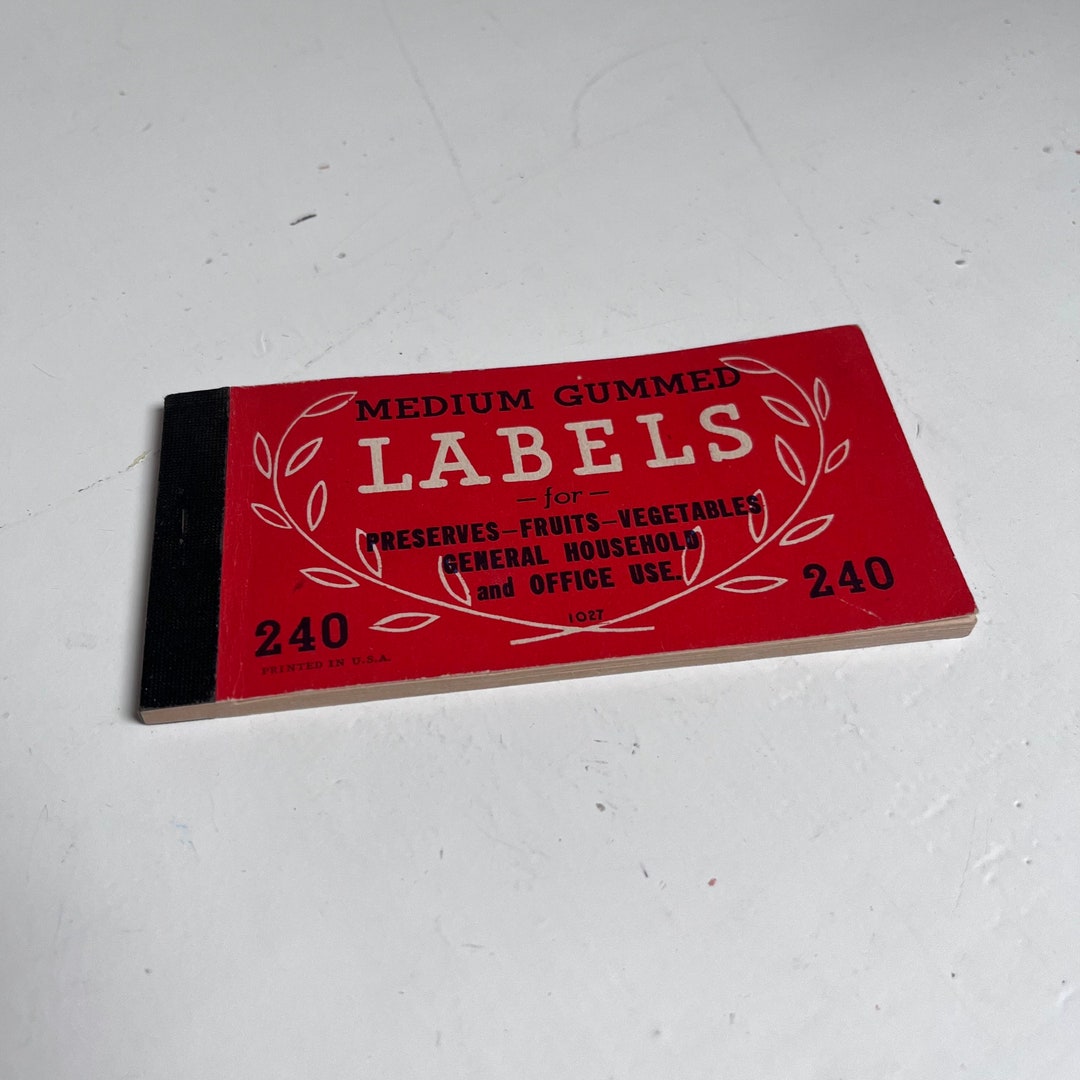 Vintage Gummed Labels - Etsy