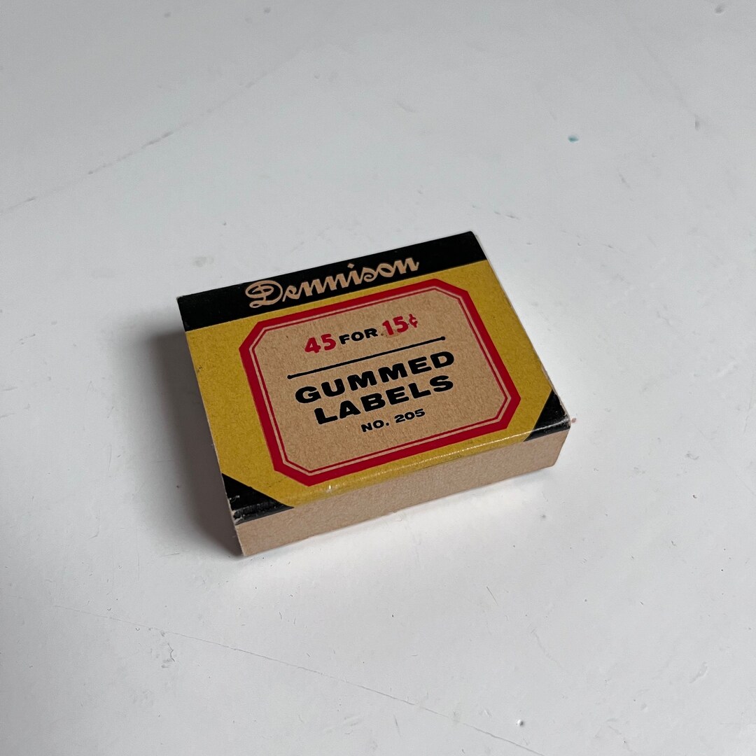 Vintage Dennison Labels Full Box - Etsy