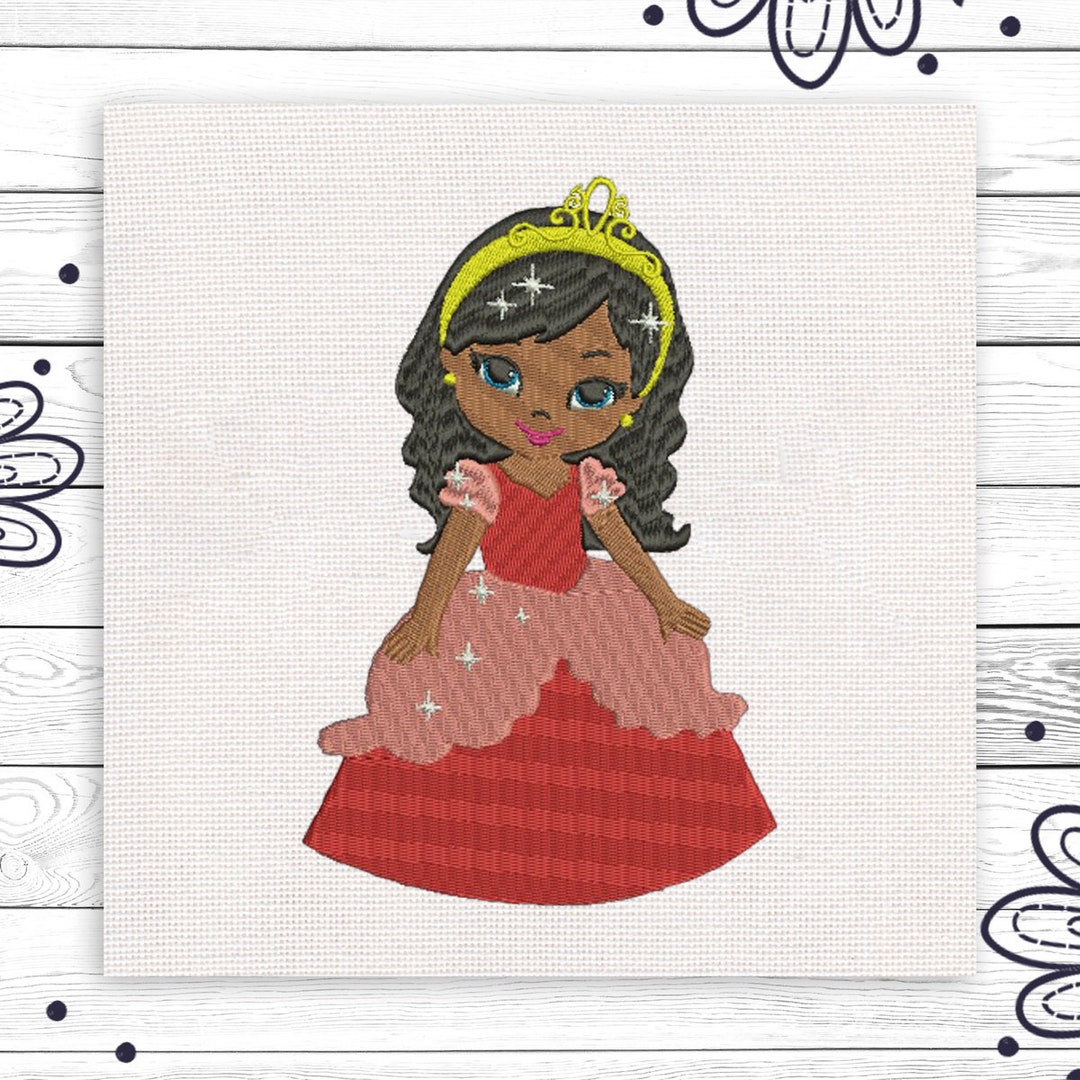 Black Princess Embroidery Pattern African Princess Embroidery Scheme ...
