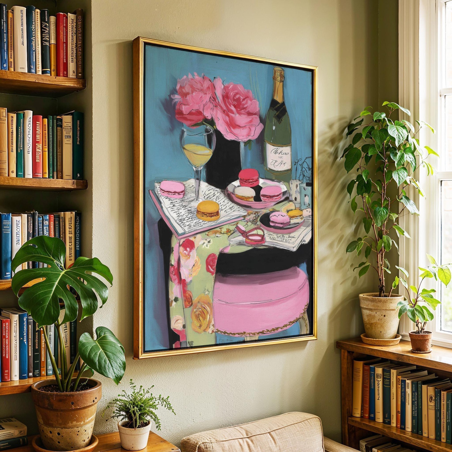 Parisian Macaron Still Life, Pink Coquette Room Decor, Romantic ...