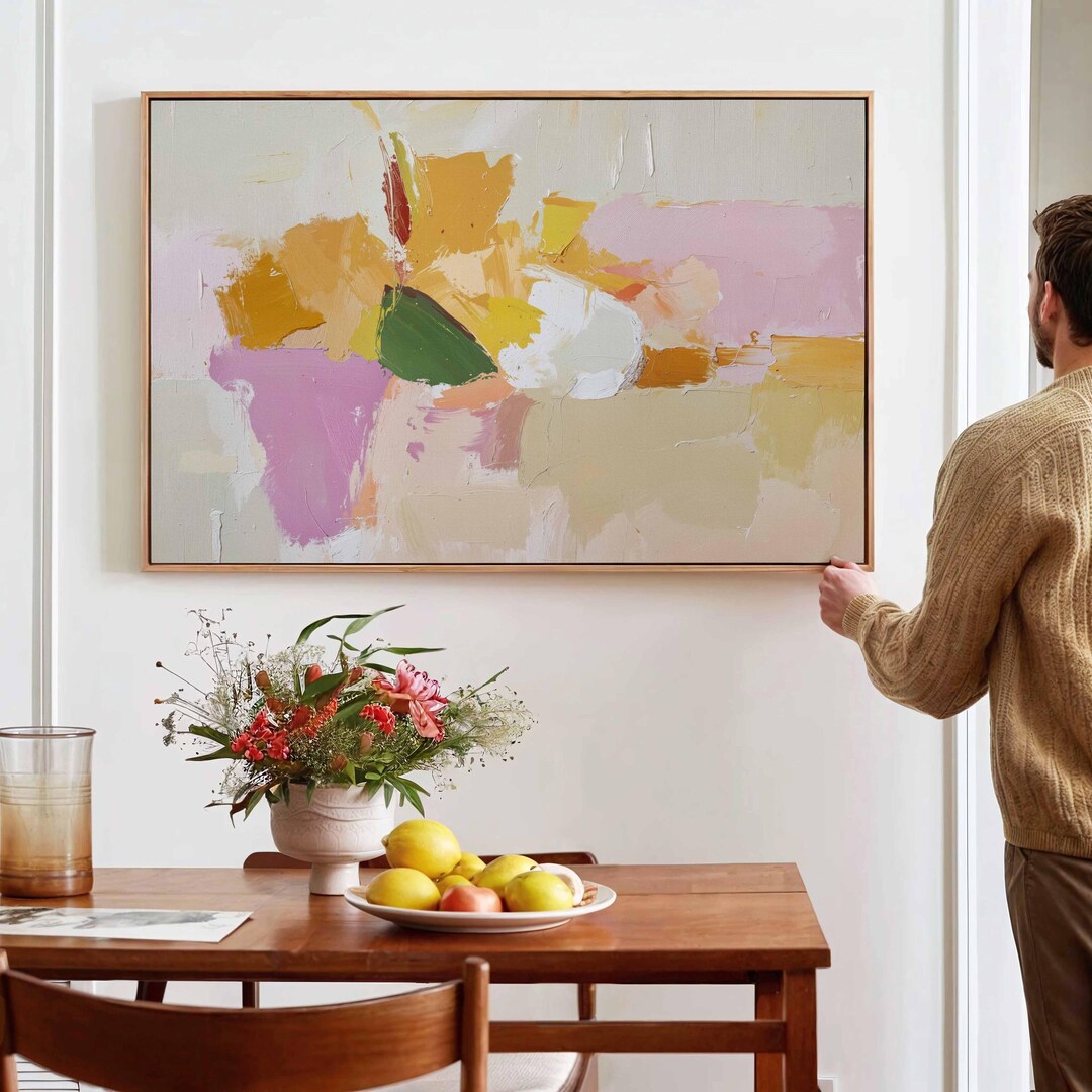 Abstrakte moderne Wand Kunst gerahmt Leinwand, moderne Wand Kunst gerahmt, über Bett / Sofa ...