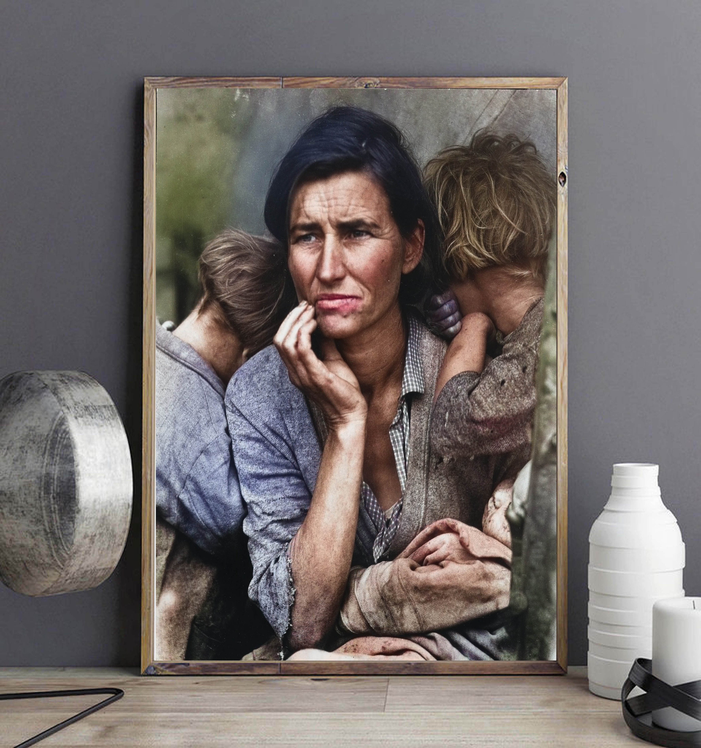 Dorothea Lange Migrant Mother In Color