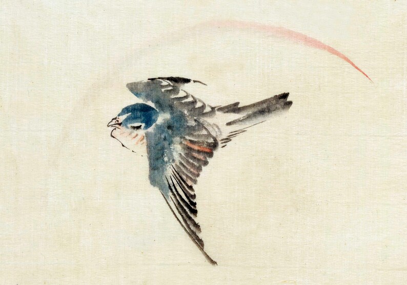 Japanese Print Set of 3 Japanese Ink Draw Print Japanese | Etsy