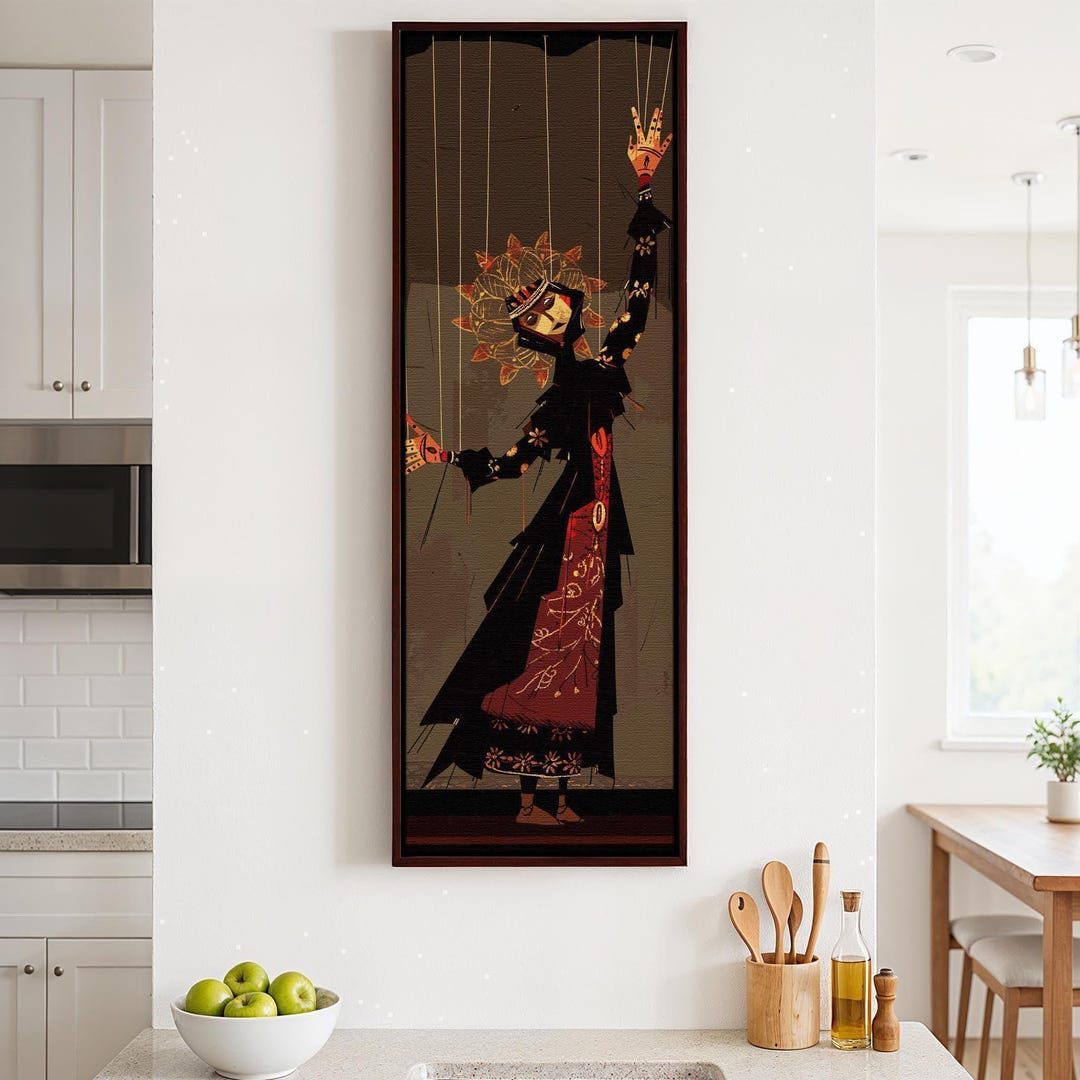 Tall Art Deco Framed Print: Contemporary Mid Century Modern Wall Decor ...
