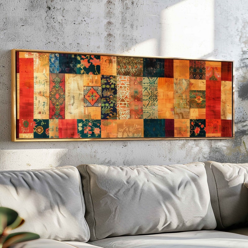 Patchwork Wall Art - Etsy