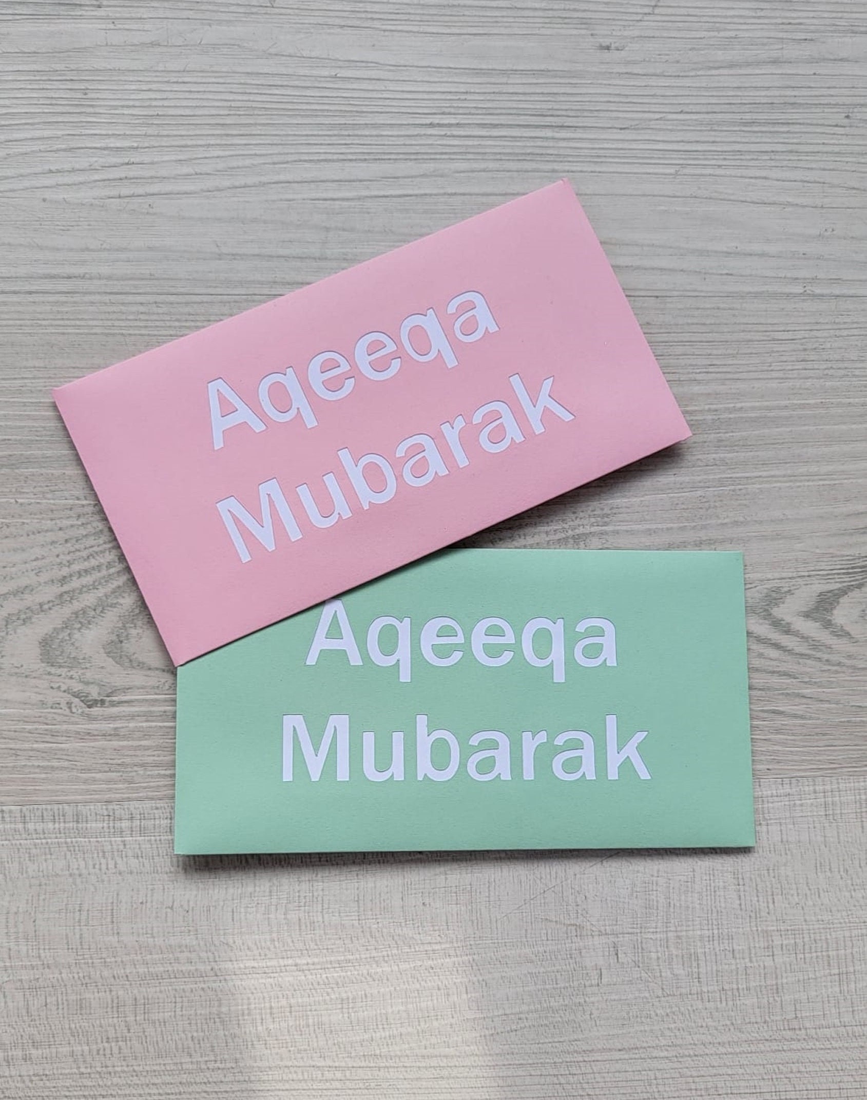 Aqeeqah Invitation, Aqeeqah Envelope, Gifting Envelope, Cash Envelopes ...