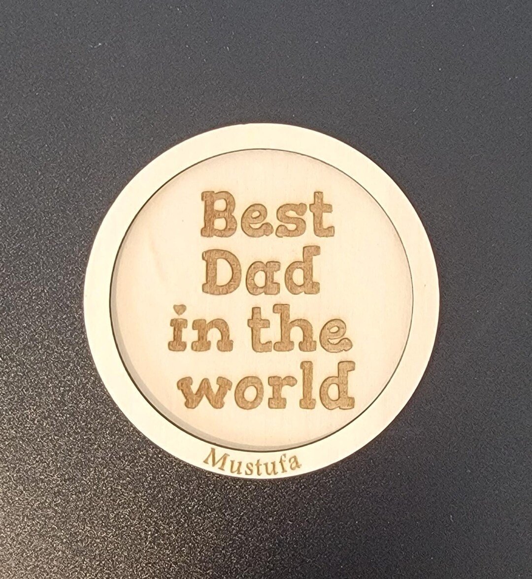 Personalized Engraved Wood Coaster – Custom Message Gift - Etsy