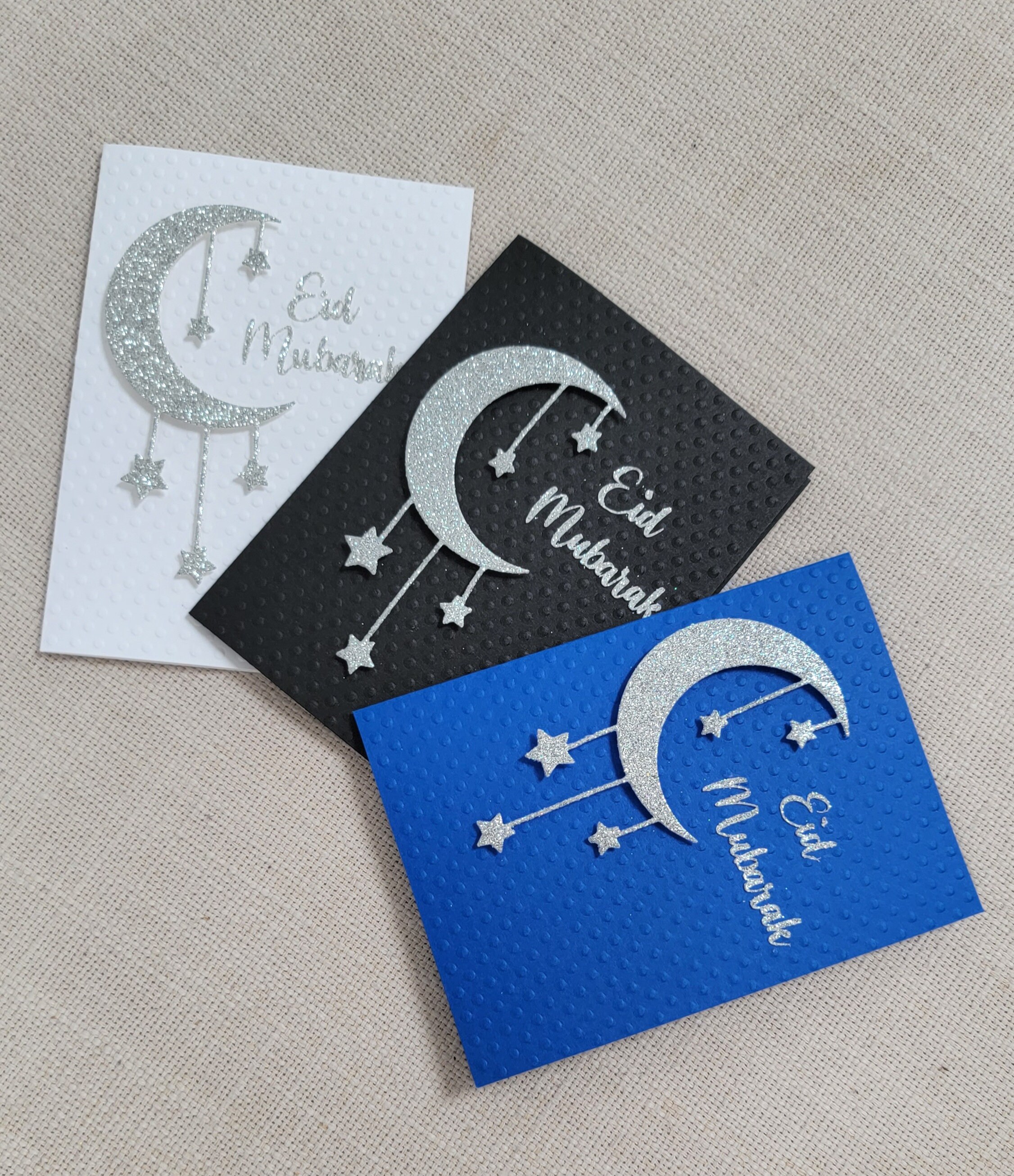 Eid Mubarak Greeting Card, Handmade Eid Card, Eid Card Set - Etsy