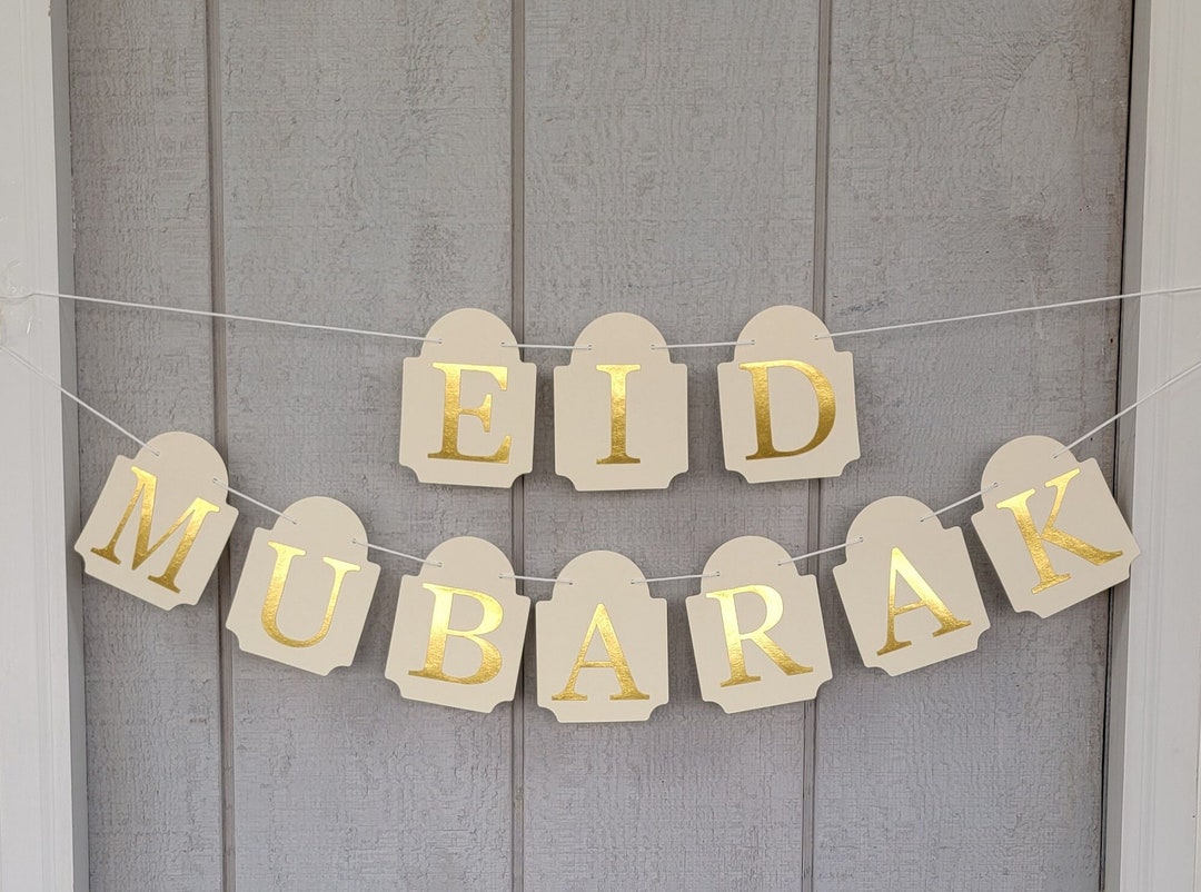 Eid Mubarak Banner-ramadan Garland, Eid Wall Decoration, Eid Decoration ...