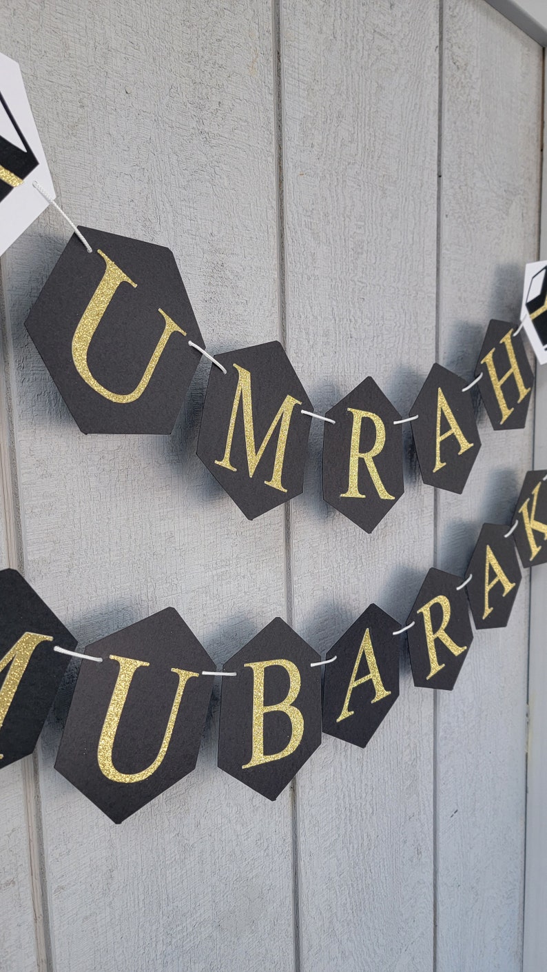 Umrah Mubarak Banner- Umrah Garland, Umrah Wall Decoration, Umrah ...