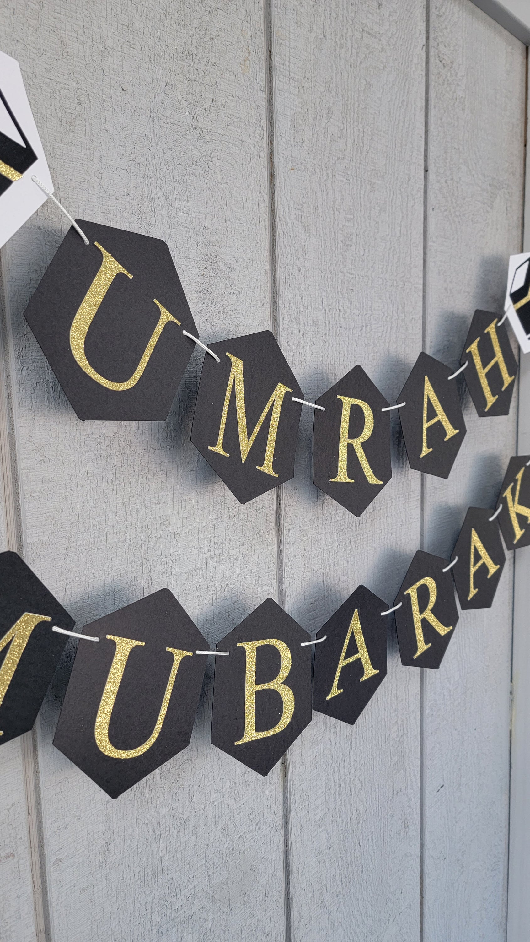 Umrah Mubarak Banner- Umrah Garland, Umrah Wall Decoration, Umrah ...