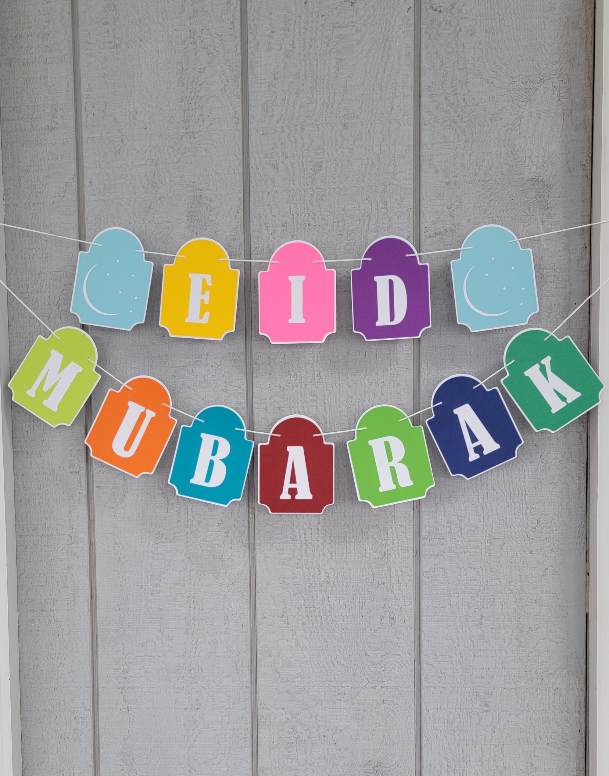 Eid Mubarak Banner-ramadan Garland, Eid Wall Decoration, Eid Decoration ...