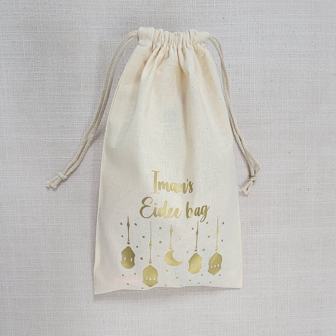 Personalized Eid Gift Bags, Eid Favor Bag, Eidi Bag, Eid Gift - Etsy
