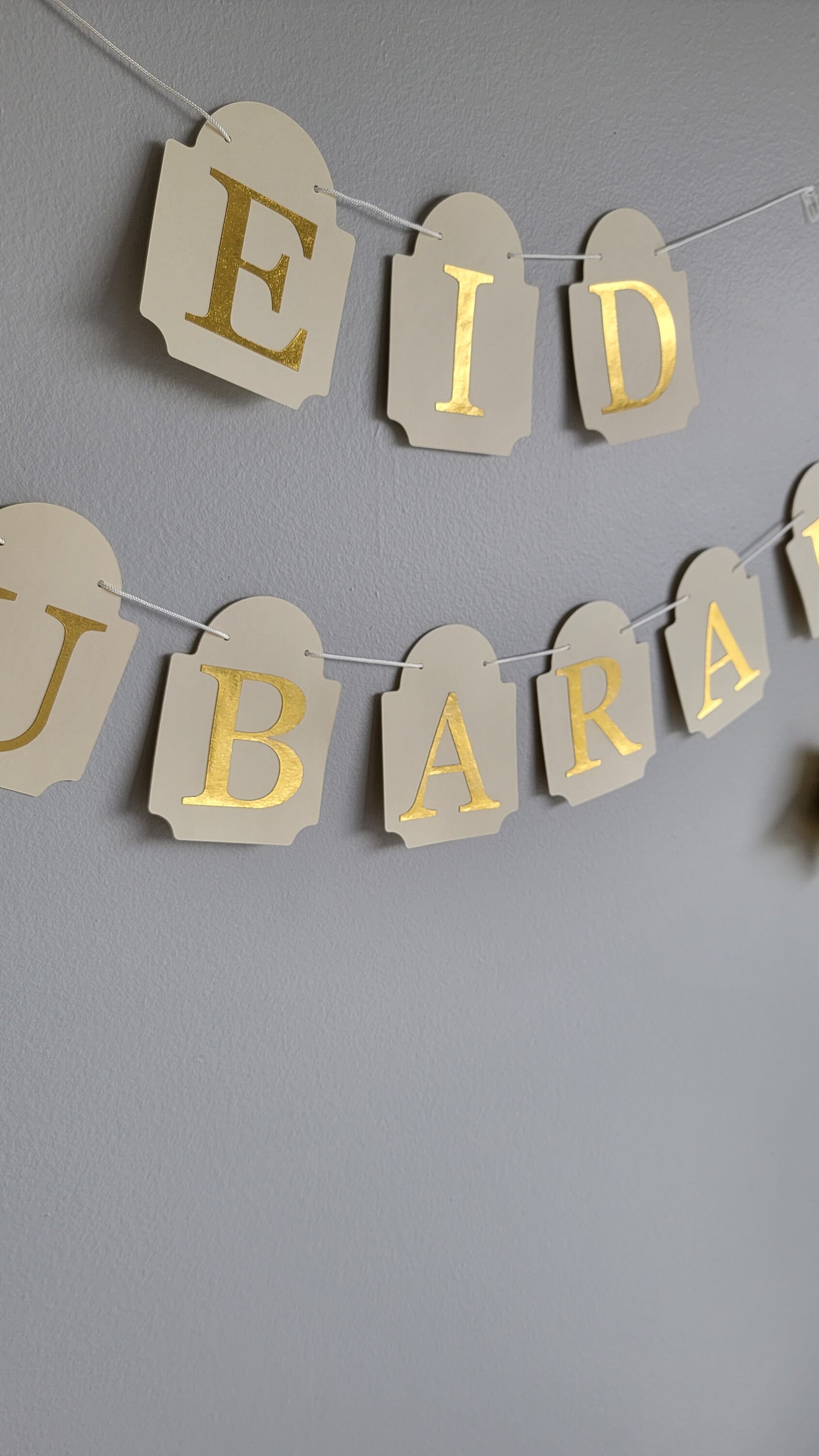 Eid Mubarak Banner-ramadan Garland, Eid Wall Decoration, Eid Decoration ...