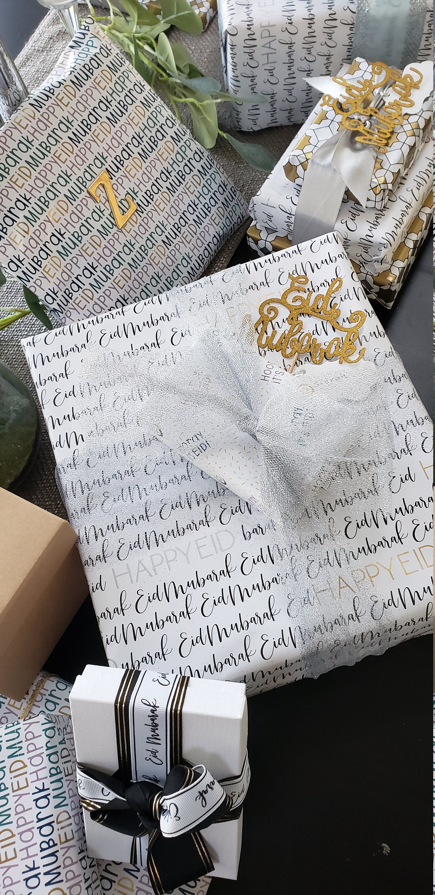 Eid Mubarak Cake Topper-2 Pk, Eid Pick, Eid Gift, Eid Party Supplies ...