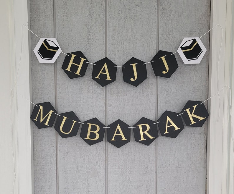 Hajj Mubarak Banner- Hajj Garland, Hajj Wall Decoration, Hajj ...