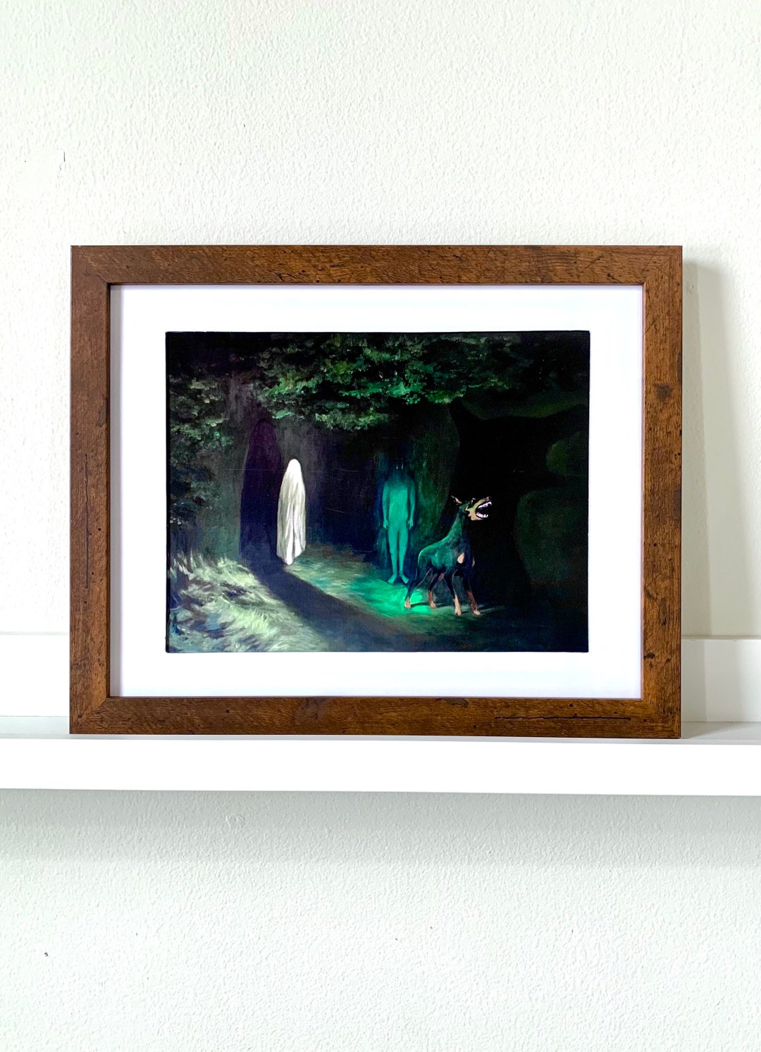 Cryptids. Art Print of Original Painting. Halloween Art Print. - Etsy