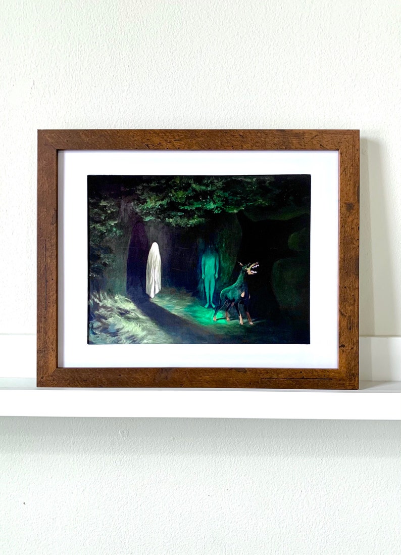 Cryptids. Art Print of Original Painting. Halloween Art Print. - Etsy