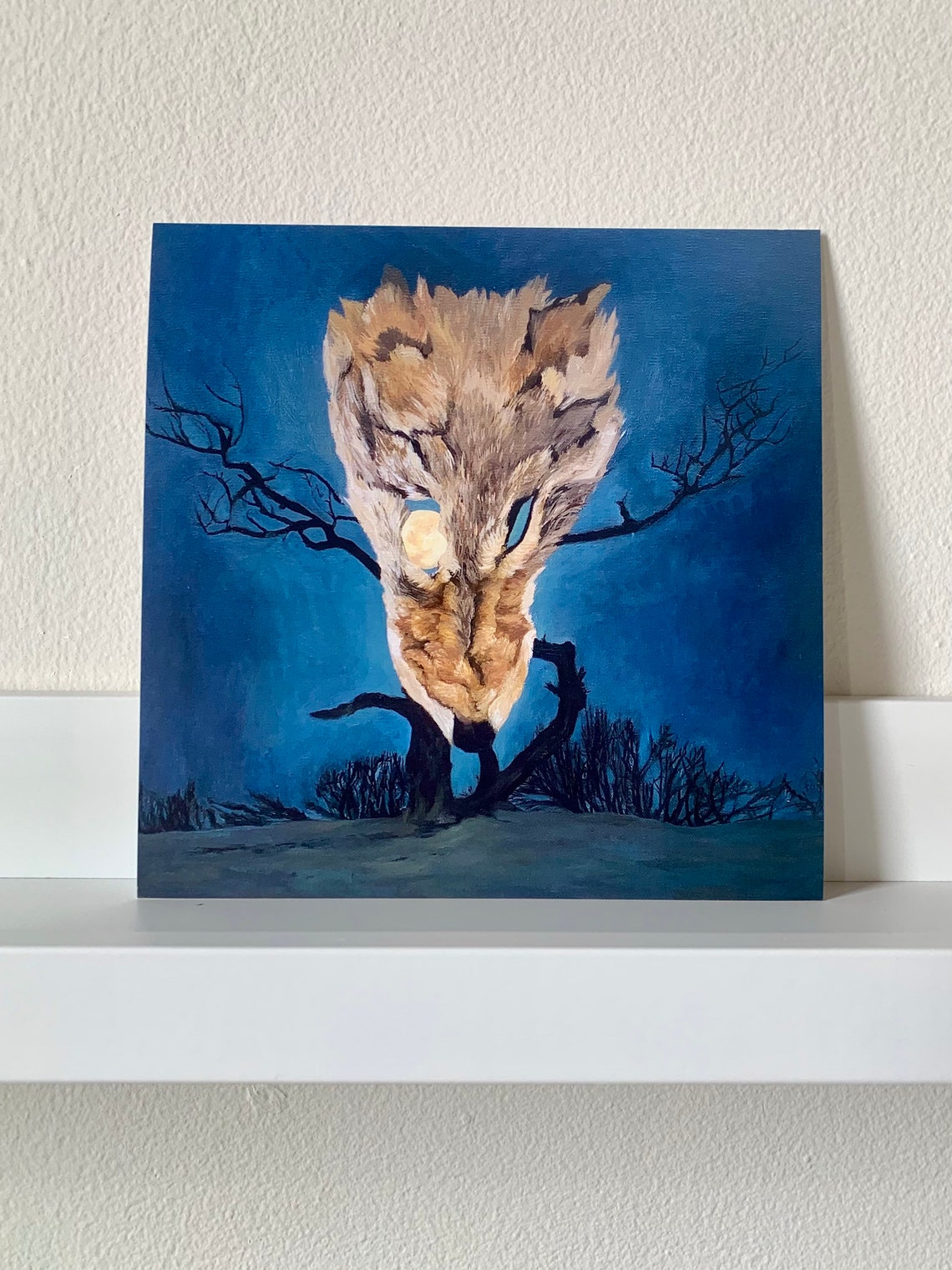Coyote Moon. Print of Original Artwork. - Etsy