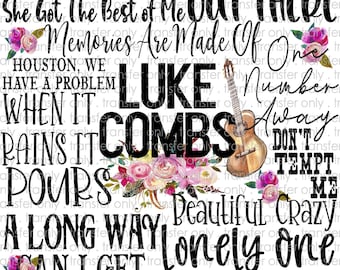 Luke combs | Etsy