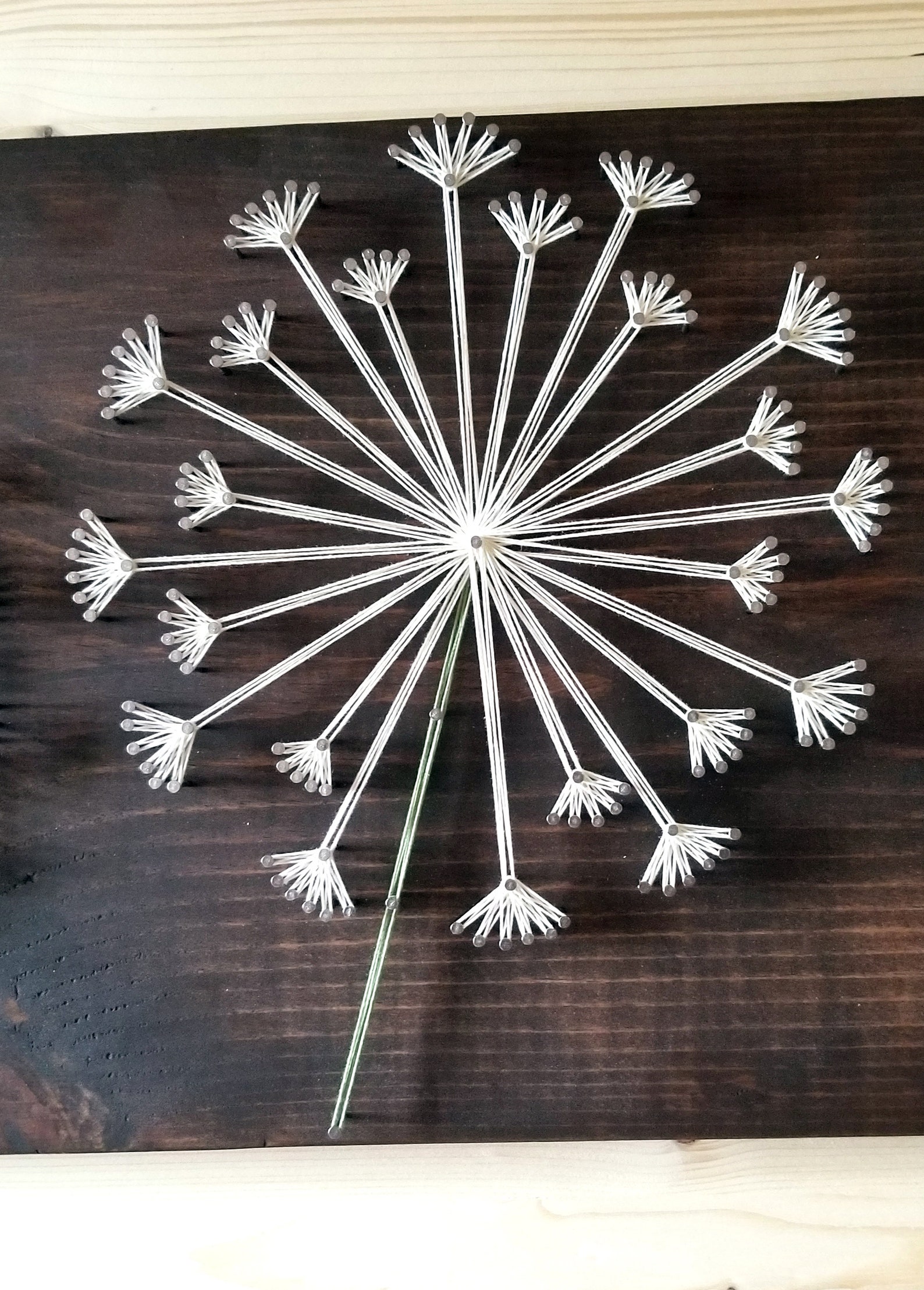 Dandelion String Art / Flower Decor / Dandelion Sign / Flower - Etsy UK