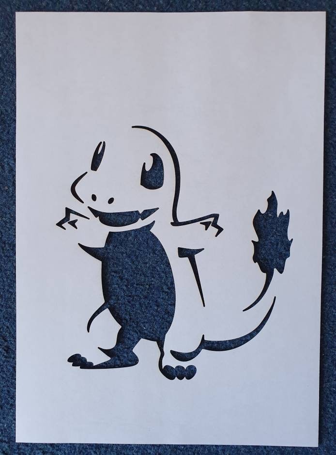Charmander Pumpkin Stencil