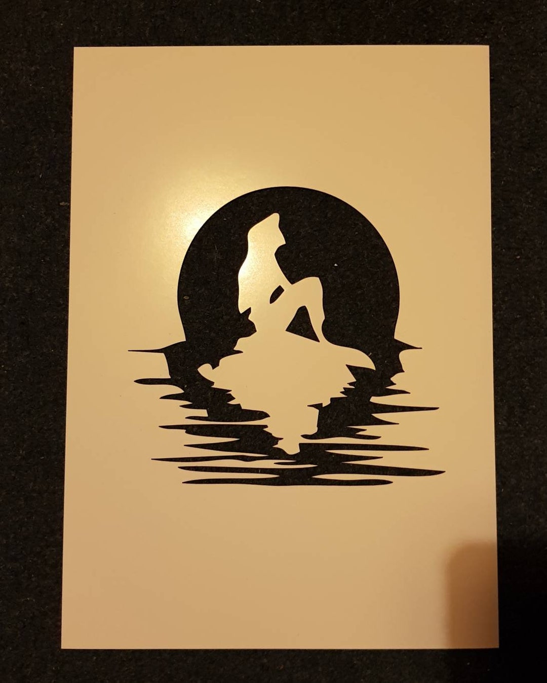 A4 Mermaid Stencil, Laser Cut From Mylar - Etsy