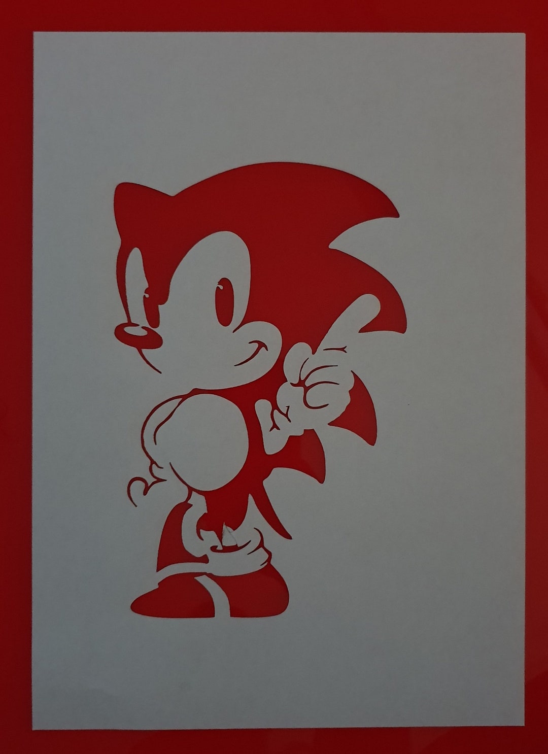 A4 Sonic Stencil, Lasercut Precision - Etsy
