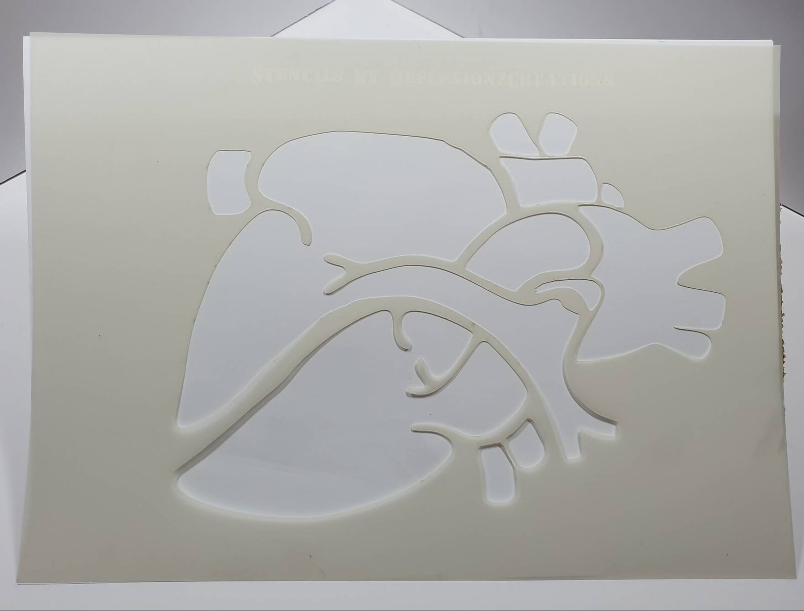 A4 Anatomical Heart Stencil Laser Cut From Mylar - Etsy UK