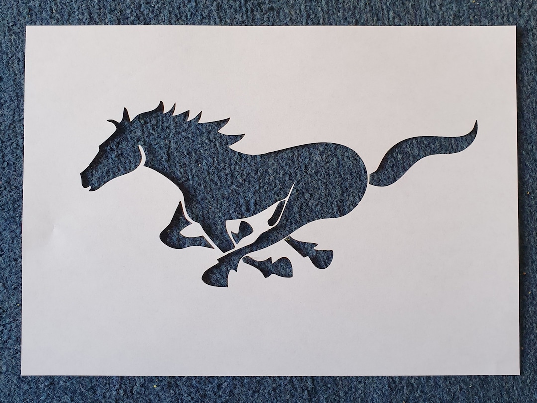 A4 Running Horse Stencil Laser Cut Precision - Etsy
