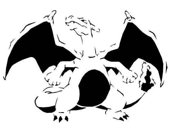 Charizard Stencil