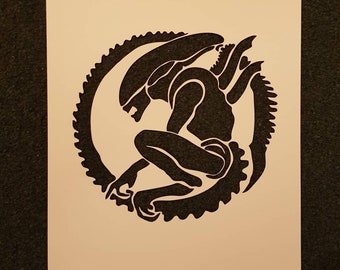 Alien Stencil - Etsy UK
