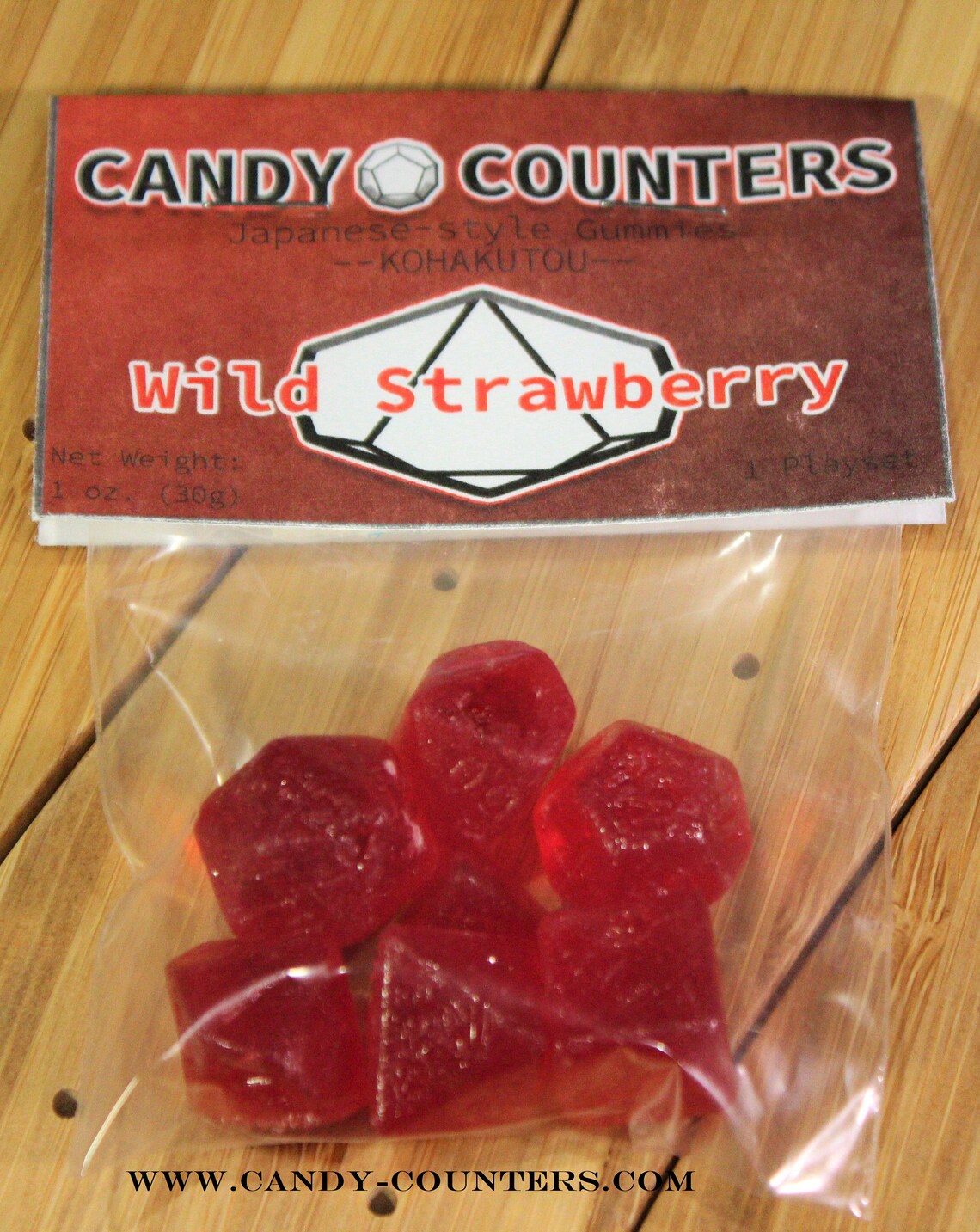 Wild Strawberry Candy Dice Play Set, Kohakutou Gummies, Dungeons and ...