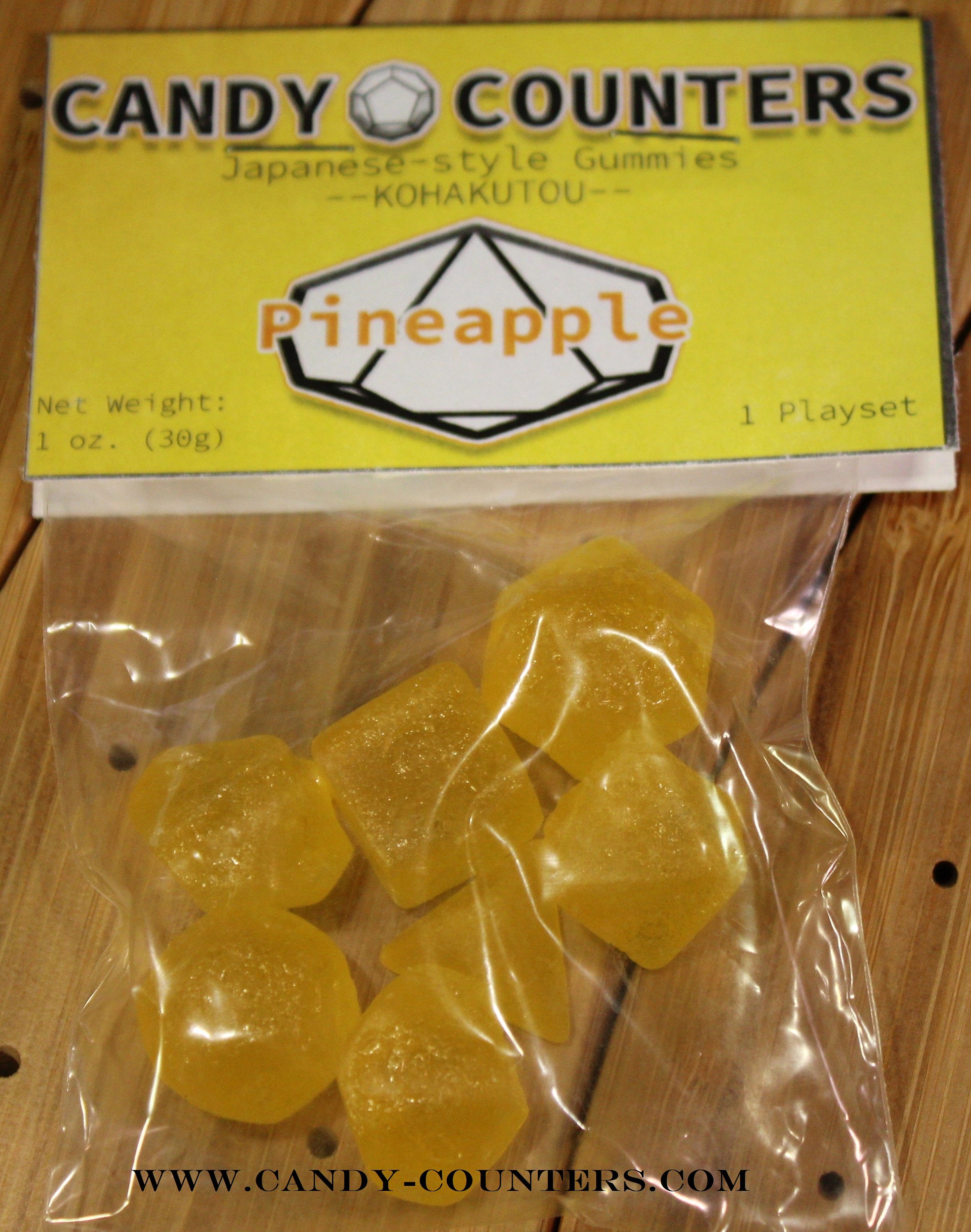 Pineapple Candy Dice, Kohakutou Gummies, Dungeons and Dragons, Roll for ...