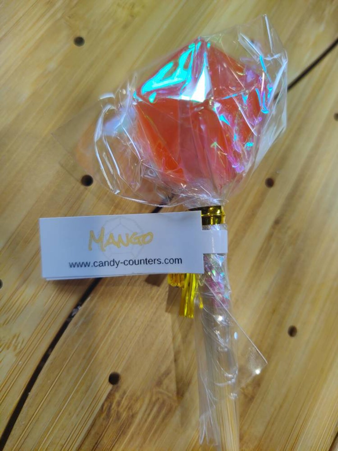 Mango D20 LOLLIPOP Diabetic Hard Candy Dice, Polyhedral Candy Tabletop ...