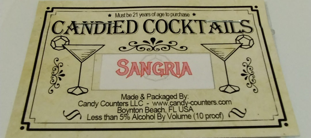 Sangria Candy Dice, Alcohol Candies, Cocktail Sweets, Dungeons and ...