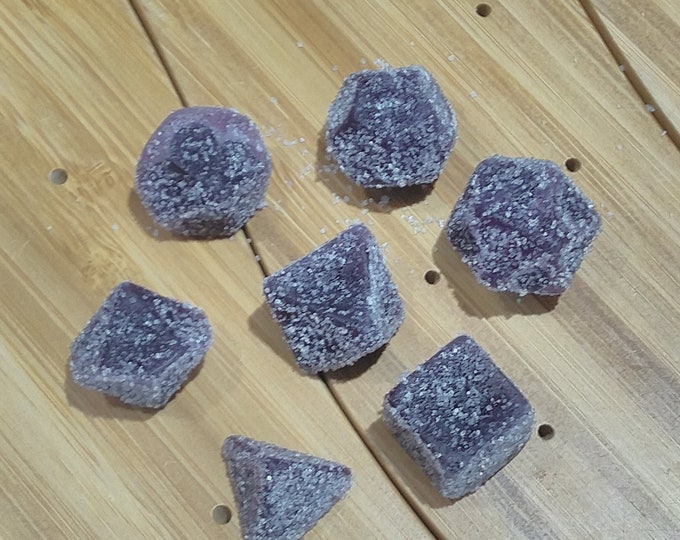 Purple Grape Candy Dice Play Set, Sweet and Sour Gummies, Tabletop ...