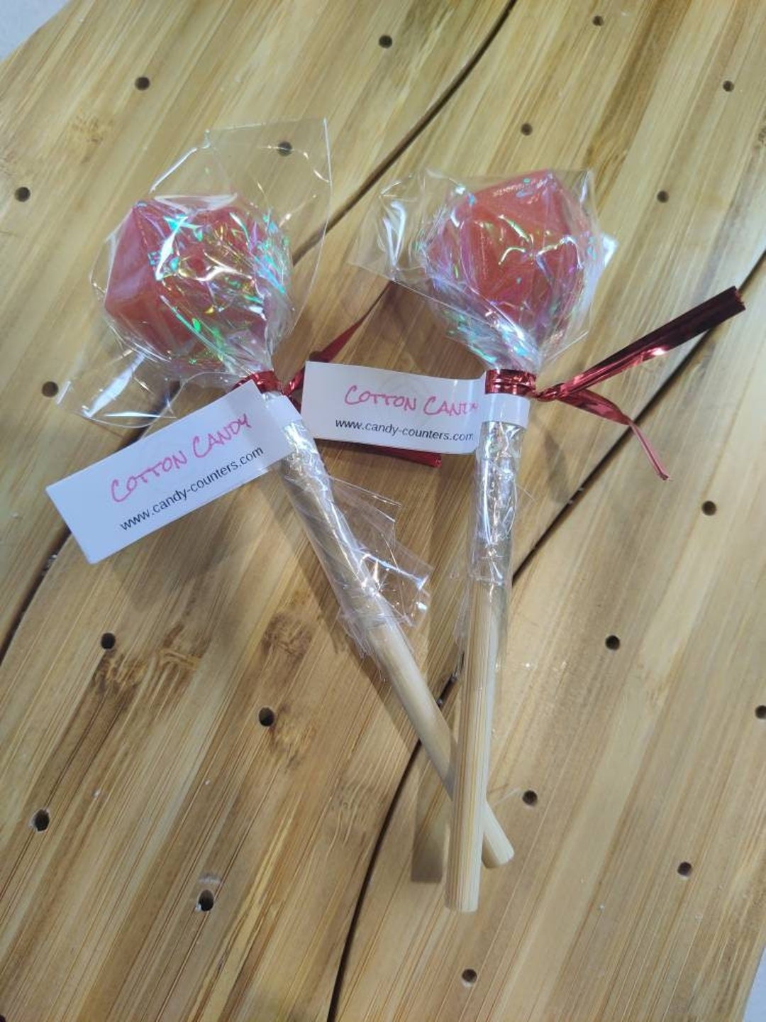 Cotton Candy D20 LOLLIPOP Diabetic Hard Candy Dice, Polyhedral Candy ...