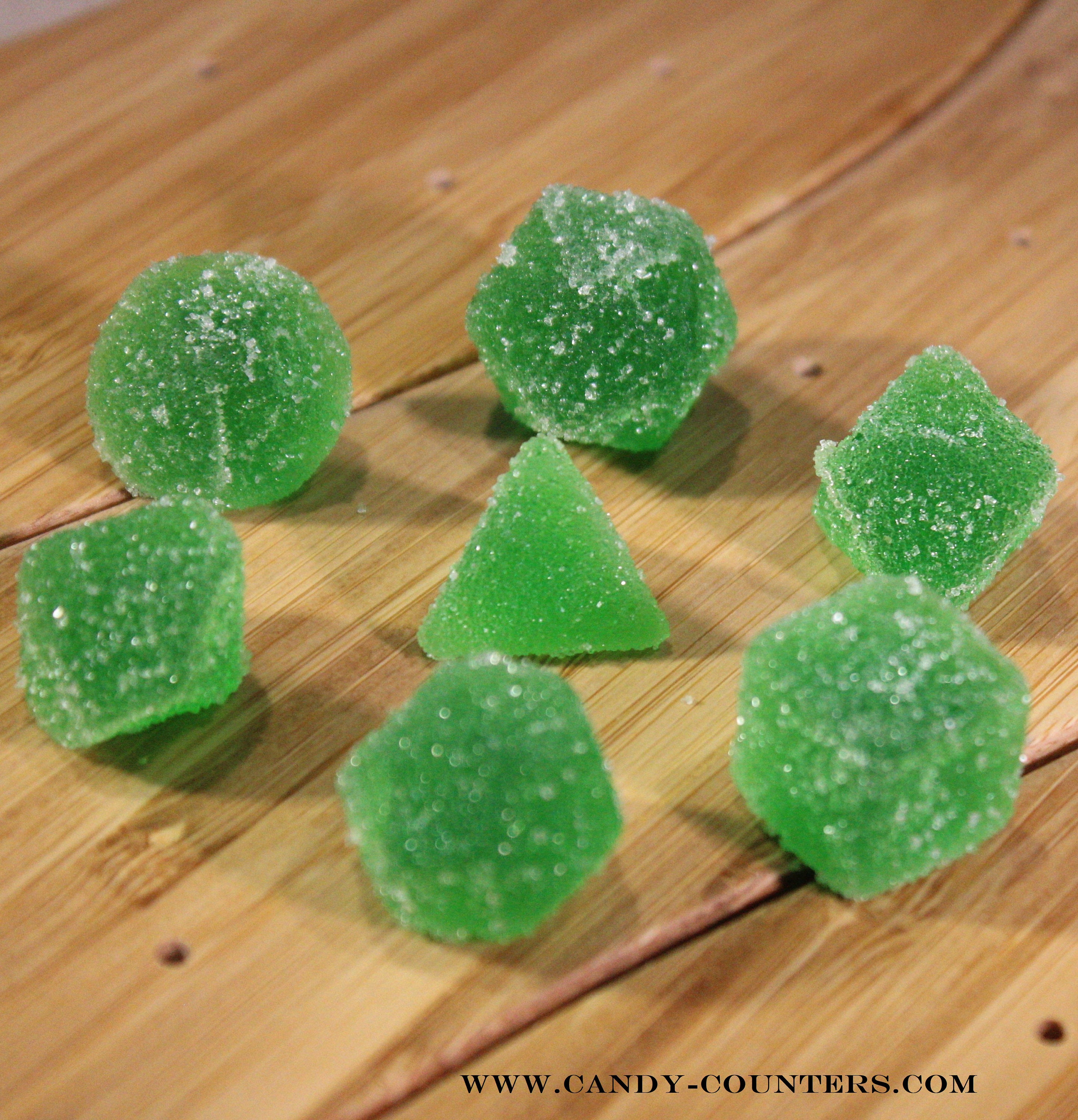 Green Apple Candy Dice Set Sweet and Sour Gummies Magic the - Etsy UK