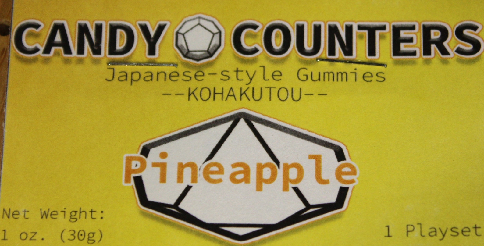 Pineapple Candy Dice, Kohakutou Gummies, Dungeons and Dragons, Roll for ...