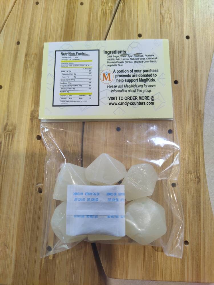 Frozen Lemonade Candy Dice, Kohakutou Gummies, Dungeons and Dragons ...