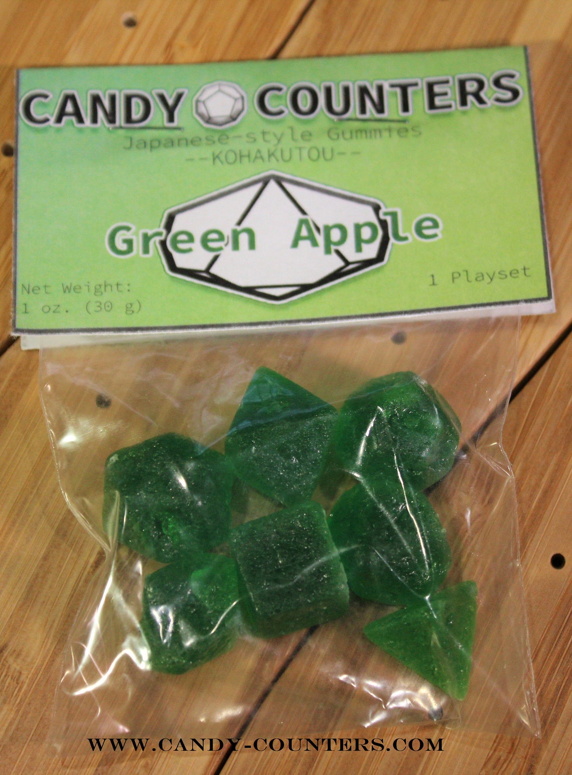 Green Apple Candy Dice Set Kohakutou Gummies Magic the - Etsy