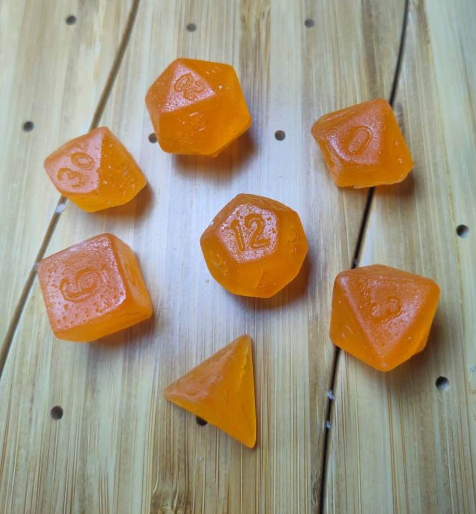 Orange Cream Candy Dice, Kohakutou Gummies, Dungeons and Dragons, Roll ...