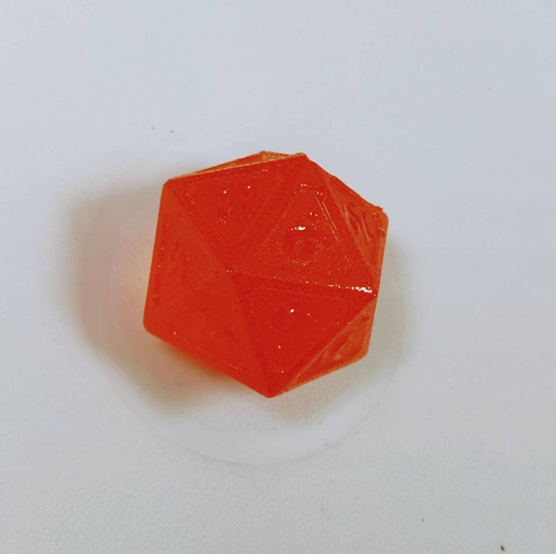Orange Cream D20 SPINDOWN Isomalt Dice Tabletop Gaming - Etsy