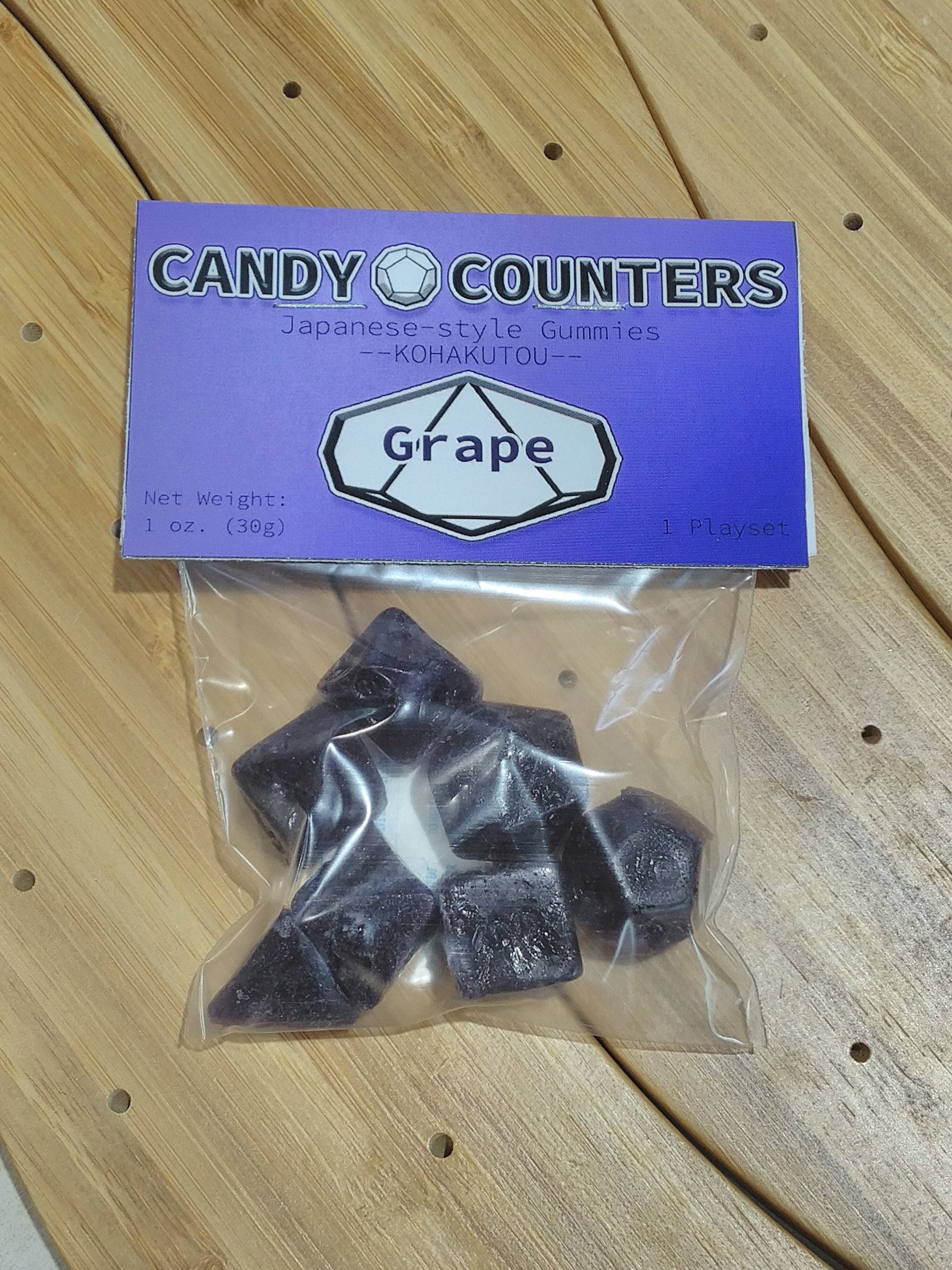 Purple Grape Candy Dice Play Set Kohakutou Gummies Tabletop | Etsy