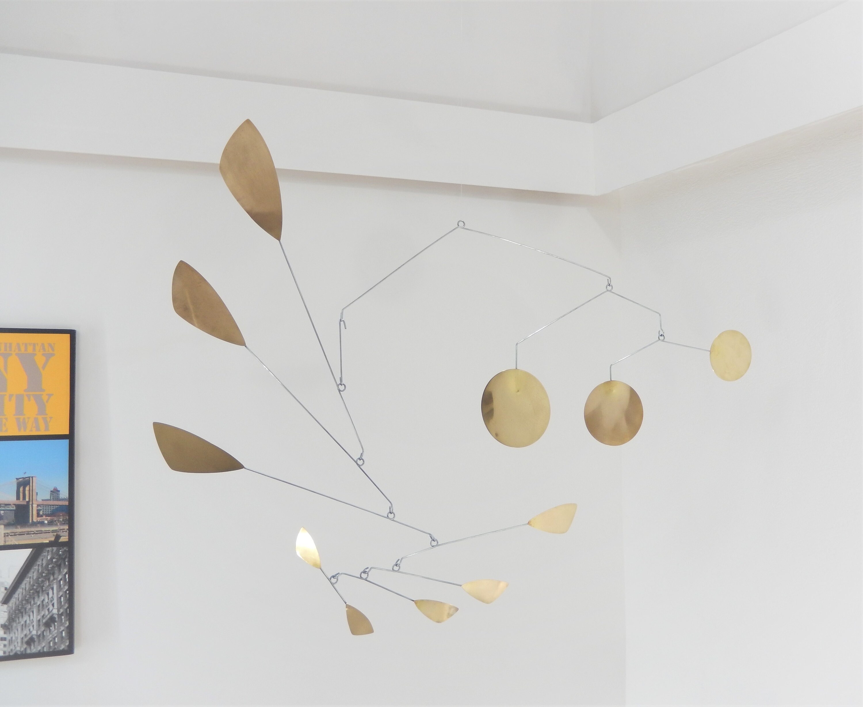 Brass Mobile - Large Span Hanging Art Mobile - Wide XXL Mobile - Etsy
