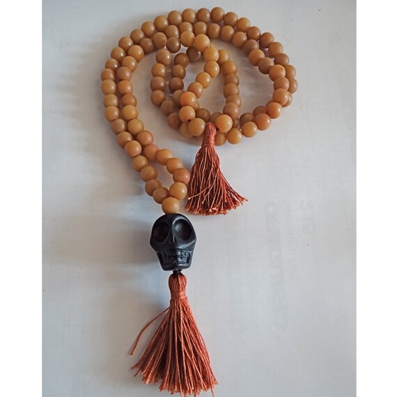 COLLIER MALA BAKÉLITE And Death Head; 2000s; For Her … - Gem