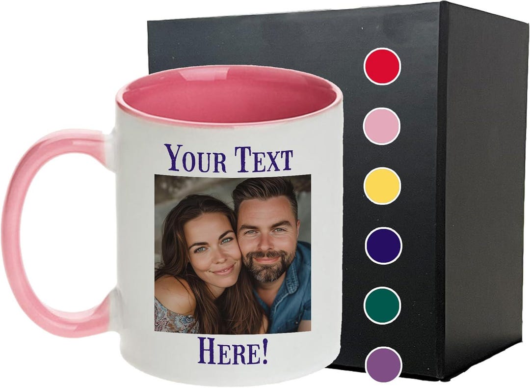 Personalized Coffee Mug With Your Custom Photo, Text, Message 11 Oz ...